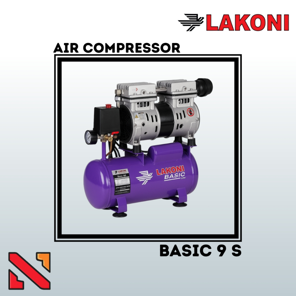 Jual Mesin Kompresor Angin - Lakoni Basic 9 S - 8 Litre - Oilless ...