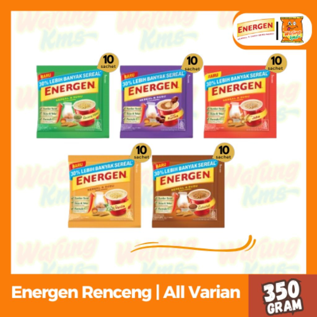 Jual Energen New All Varian Rasa Renceng isi 10pcs @34g Enak | Shopee ...