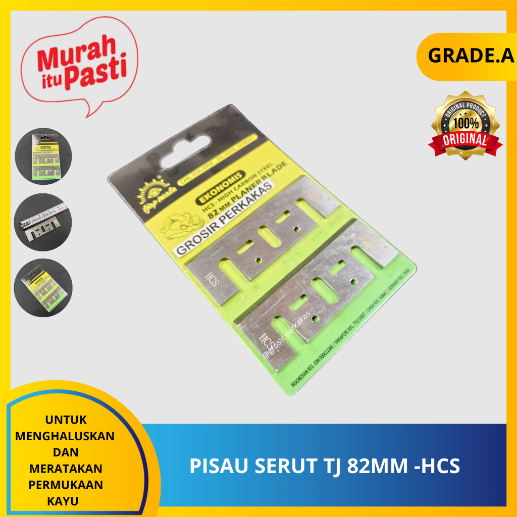 Jual PISAU SERUT TJ 82MM -HCS-mata pisau serut kayu-planer blade-ketam ...