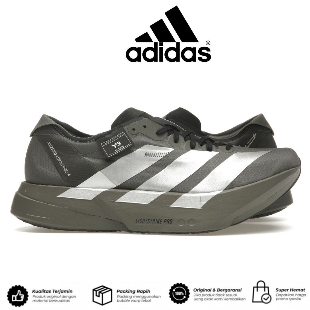 Jual Sepatu Running Adidas Adizero Adios Pro 4 Y3 Cinder Black | Shopee ...