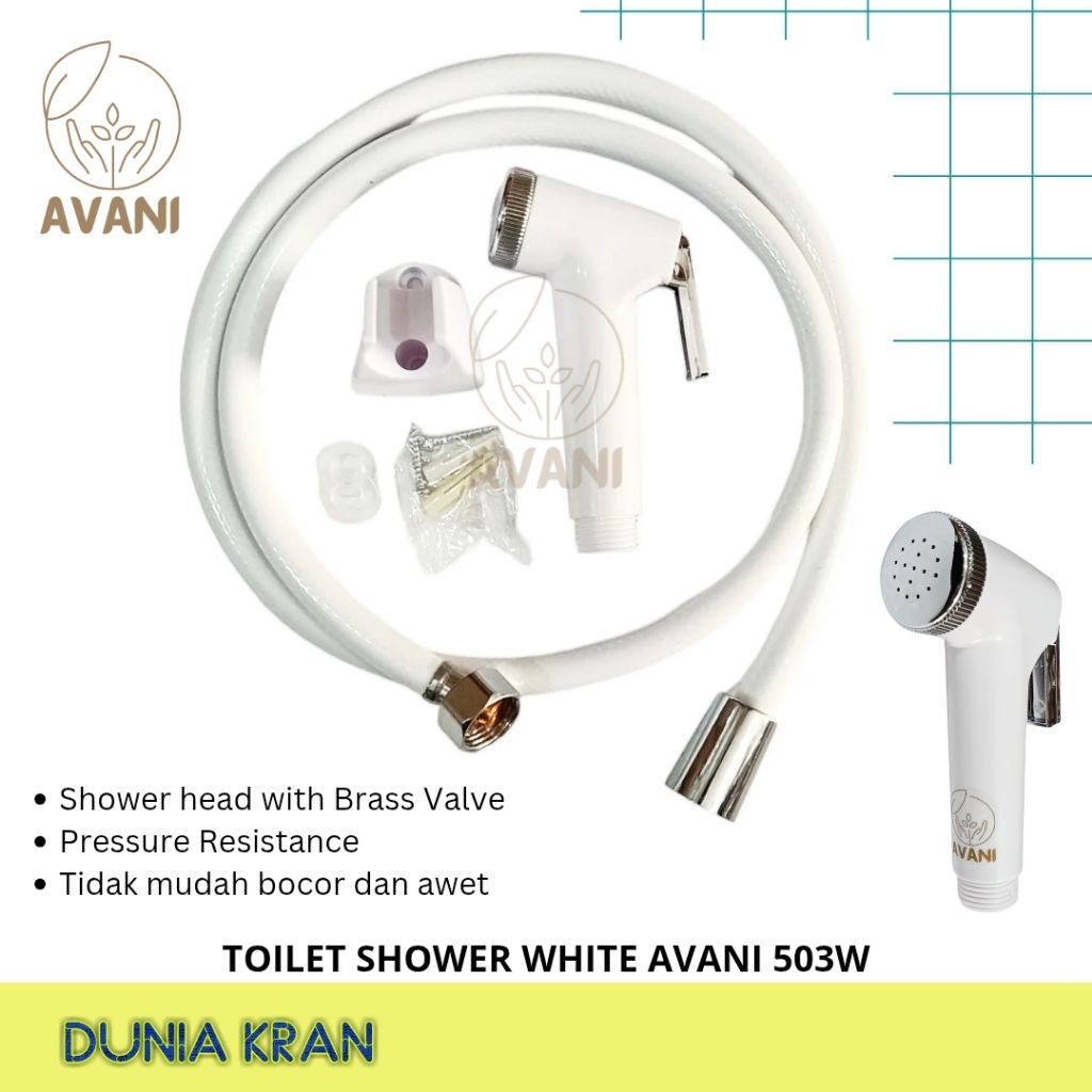 Jual TOILET SHOWER PUTIH JET SHOWER WHITE AVANI 503W | Shopee Indonesia