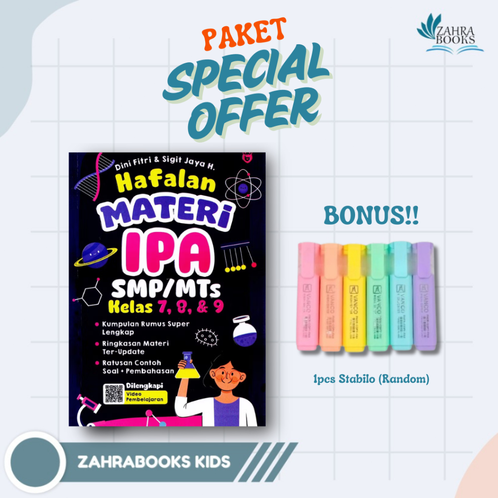 Jual AG - Buku Hafalan Materi IPA SMP/MTs Kelas 7, 8, & 9 By Sigit Jaya ...