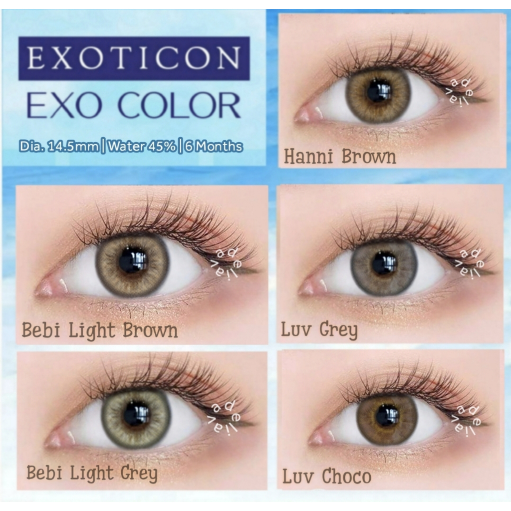 Jual SOFTLENS X2 EXO COLOR Dia. 14.5 mm NORMAL & MINUS ( -0.50 s/d -10. ...