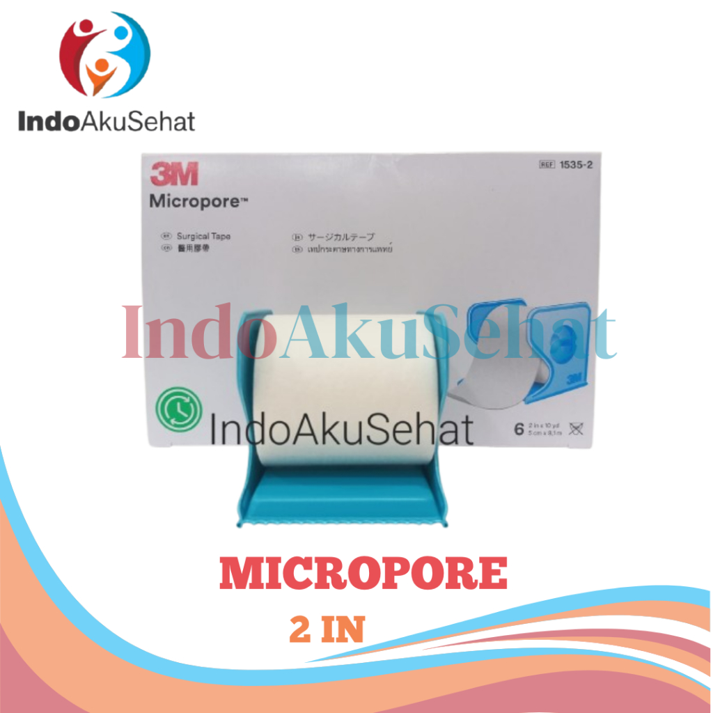 Jual PLESTER MICROPORE 3M DISPENSER UKURAN 2 INCH ISI 6 PCS PLESTER ...