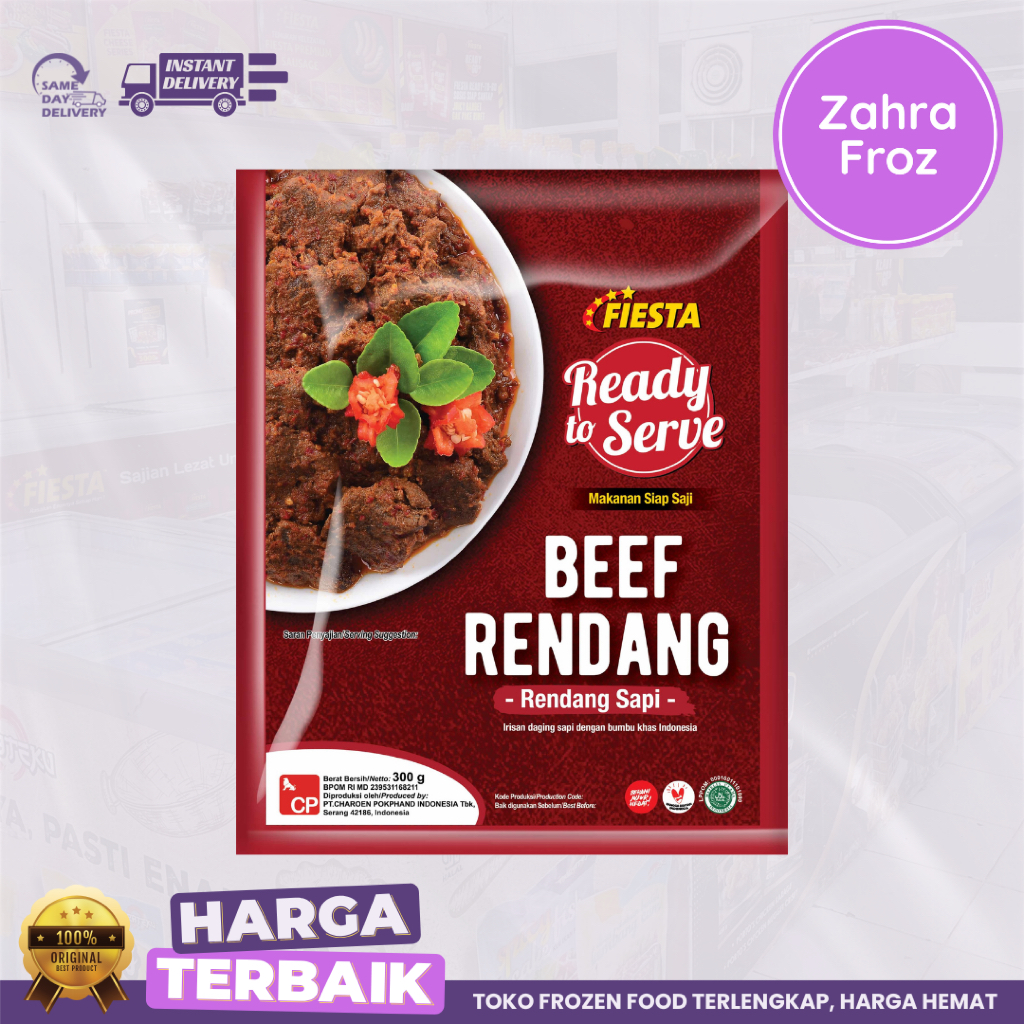 Jual FIESTA READY TO SERVE BEEF RENDANG || RENDANG SAPI 300 GR | Shopee ...