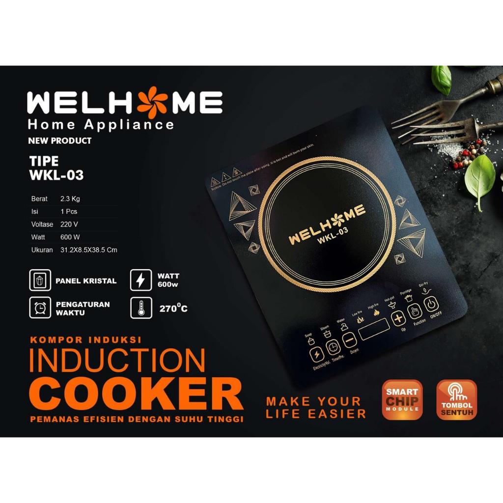 Jual WELHOME Kompor Listrik Induksi WKL 03 | Shopee Indonesia