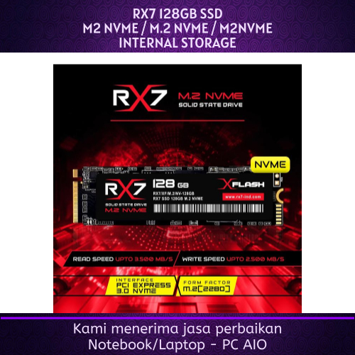 Jual RX7 128GB SSD M2 NVME / M.2 NVME / M2NVME Internal Storage ...
