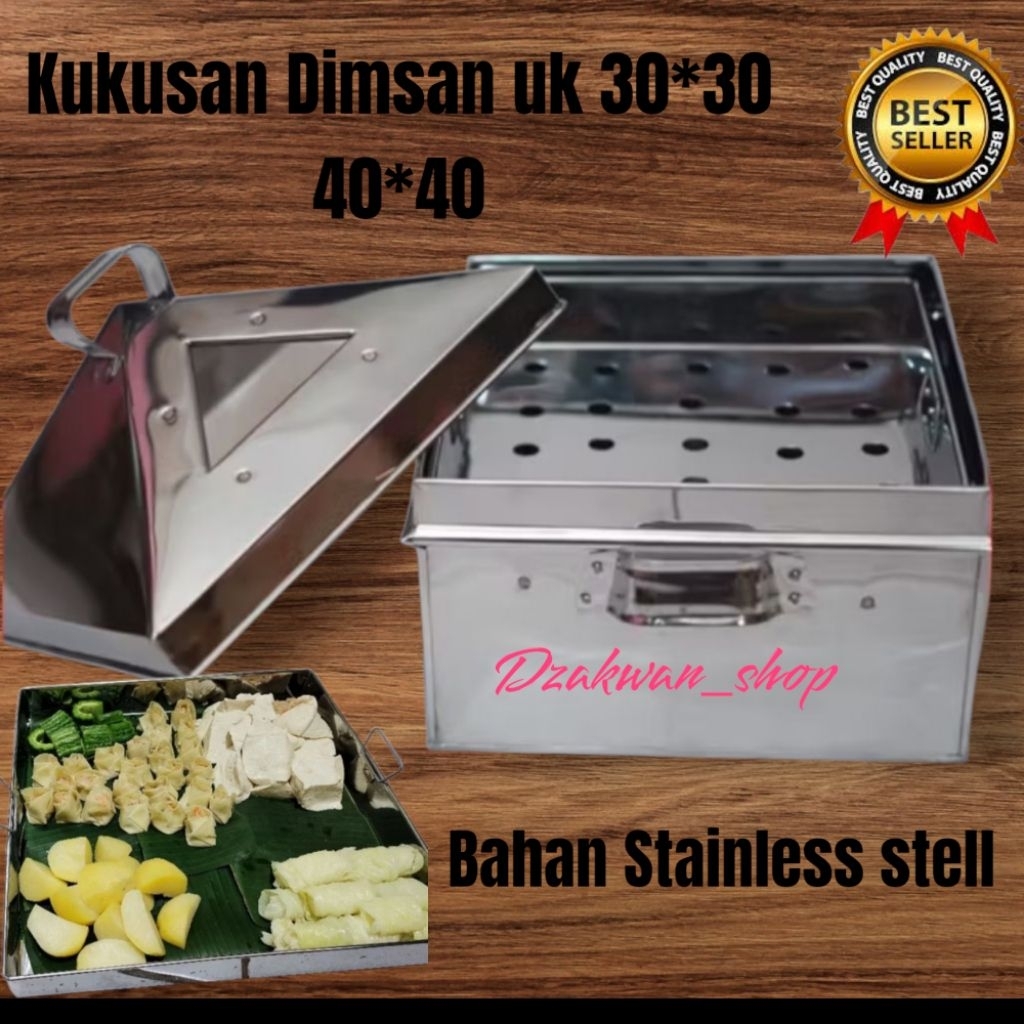 Jual Kukusan Dimsum Besar stainless uk 30 / 40 Serbaguna Tebal | Shopee ...