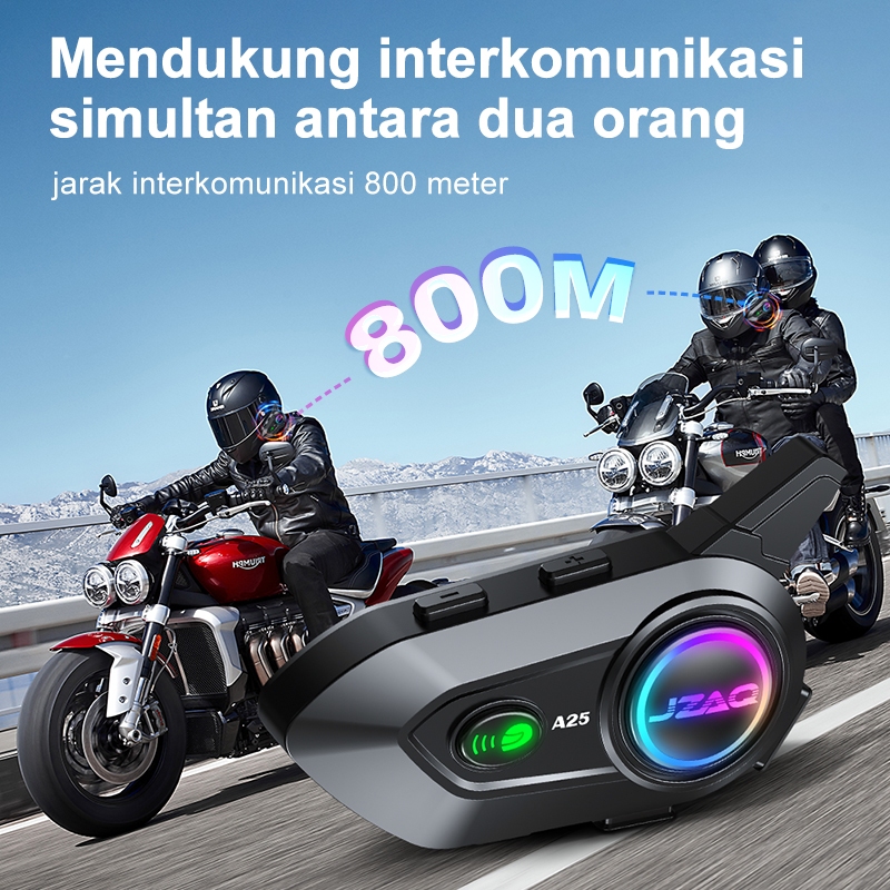 Jual 【Harga terendah】JZAQ A25 Intercom Headset Motorcycle Helmet ...