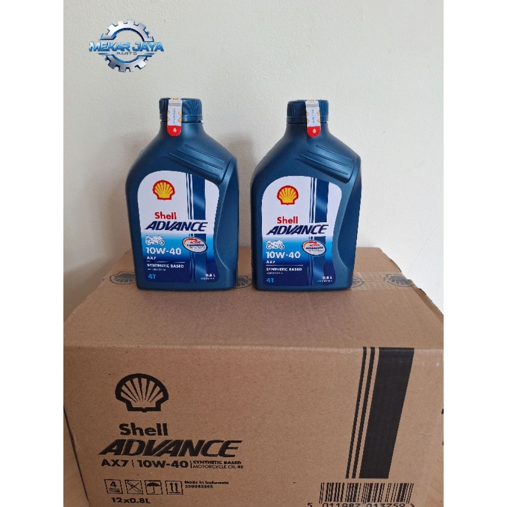 Jual OLI SHELL ADVANCE AX7 4T 800ML 1 DUS | Shopee Indonesia