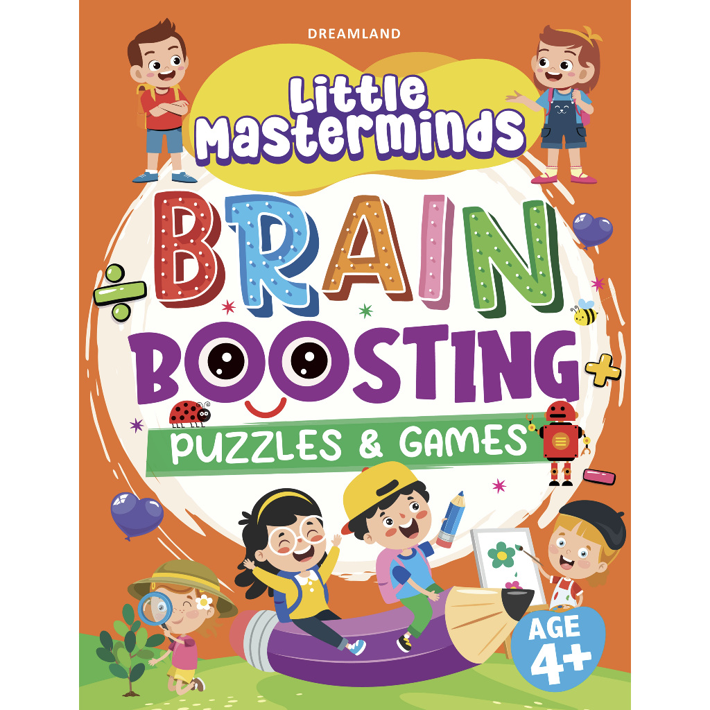 Jual [Dreamland] Brain Boosting 4+ Activity Book Preschool Full Colour 80 Pages | Shopee Indonesia