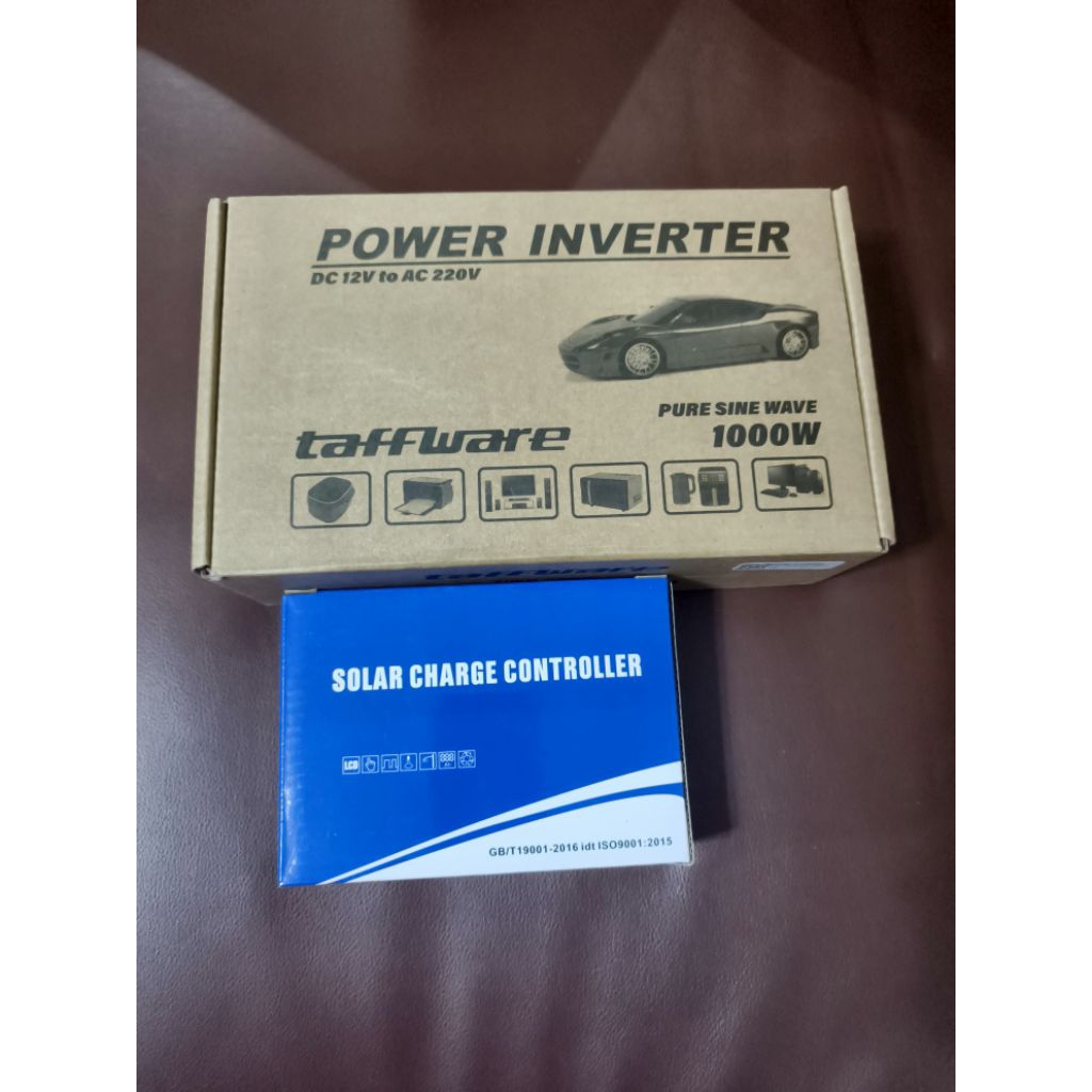 Jual Taffware Inverter 1000W+PWM solar charge controller 10/20/30/40/50 ...