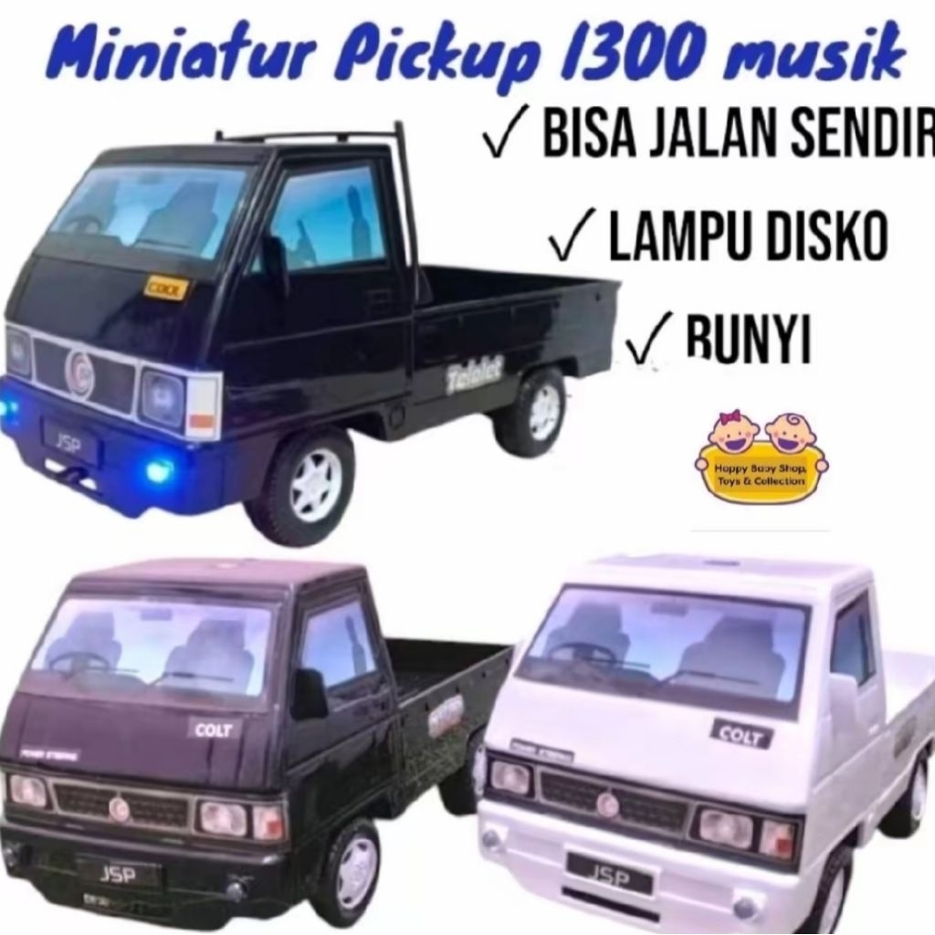 Jual Mainan Miniatur PickUp L300 Telolet Bisa Jalan dan Musik kode DT ...