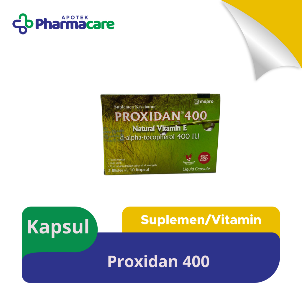 Jual Pharmacare - PROXIDAN 400 10 Tablet/Strip (1 Box isi 30Tablet ...
