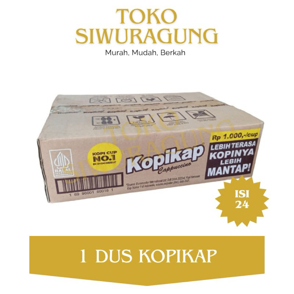 Jual DUS KOPIKAP | 1 DUS 135 ml x 24 PCS | Shopee Indonesia