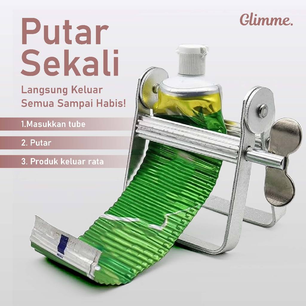 Jual Glimme Tube Squeezer Aluminium – Pemeras Tube Skincare & Pasta ...