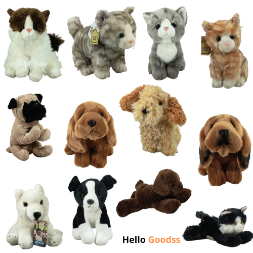 Jual Boneka Binatang Kucing Anjing Bulldog Border Rubah Puddle Golden ...
