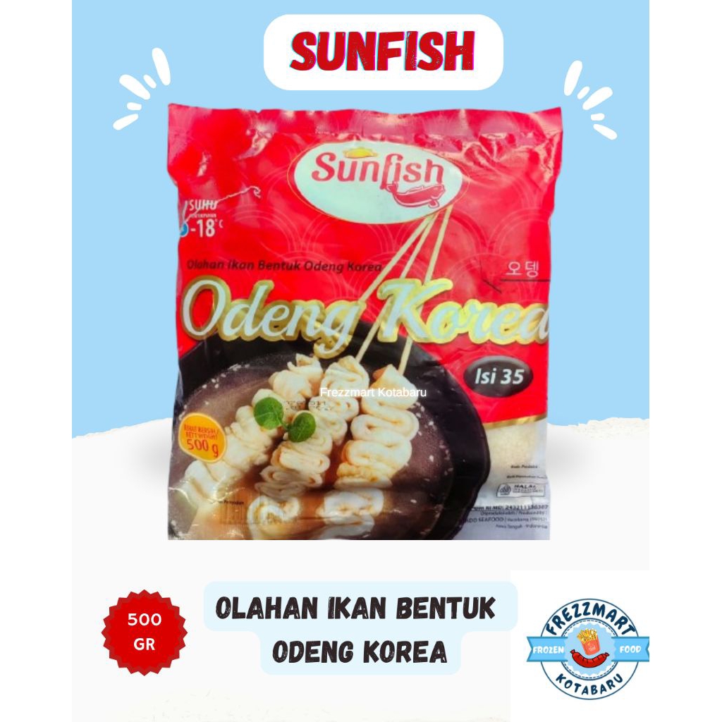 Jual SUNFISH Olahan Ikan Bentuk Odeng Korea Isi 35 Pcs 500 GR ...