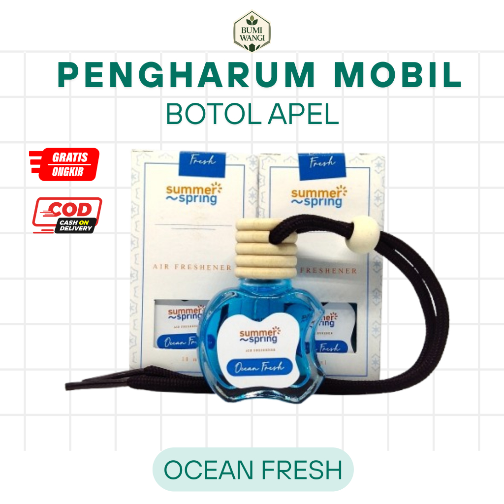 Jual Parfum Mobil Botol Apel Gantung 10ml Summer Spring Aroma Soft ...
