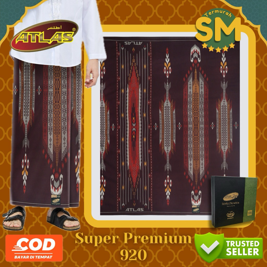 Jual Sarung Atlas Super Premium 920 Gold BHS Original | Shopee Indonesia