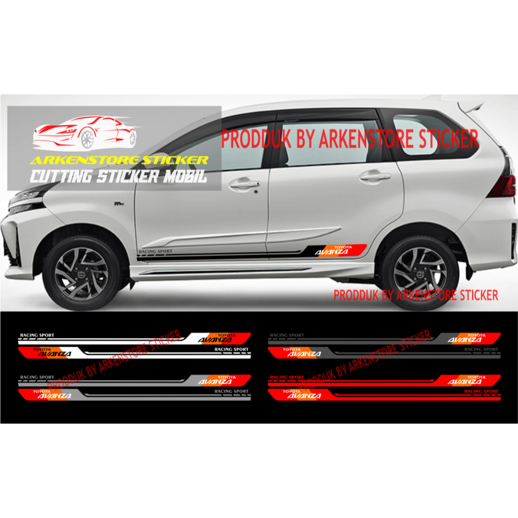 Jual Stiker mobil toyota avanza cutting stiker sticker mobil avanza ...