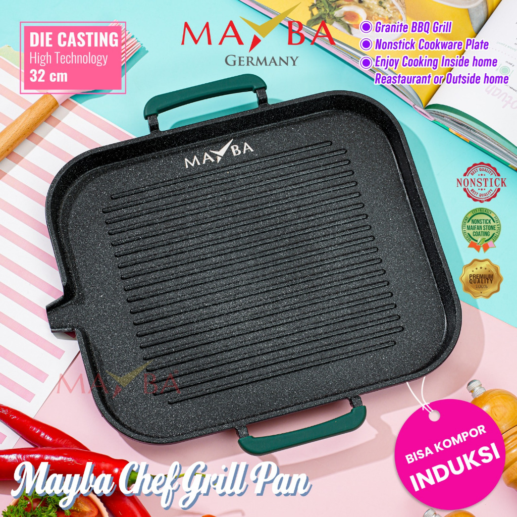 Jual Alat Panggang Barbeque Grill CHEF MAYBA GERMANY TEBAL Portable ...