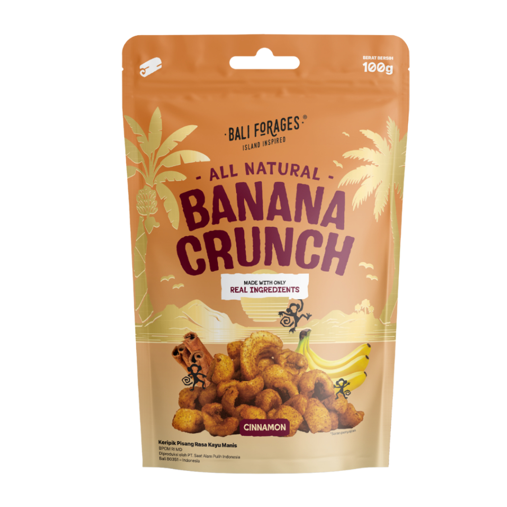 Jual Bali Forages Banana Crunch Cinnamon | Keripik Pisang Renyah ...