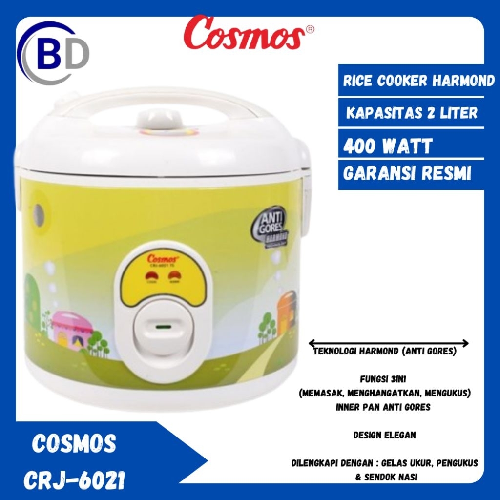 Jual Magic Com Cosmos CRJ 6021 Cosmos Harmond Rice Cooker - Kuning ...