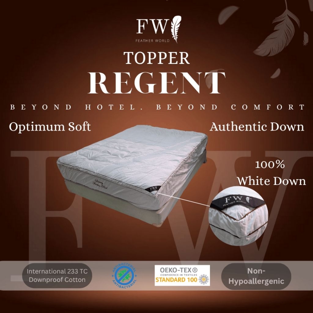 Jual Matress Topper Lapisan Atas Kasur Bulu Angsa Feather Bed Bulu