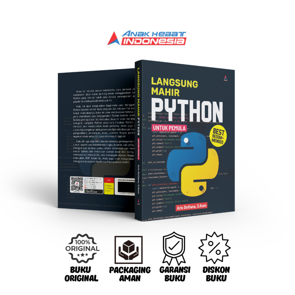 Jual Langsung Mahir Python Untuk Pemula - Aris Defiana, S. KOM | Shopee Indonesia