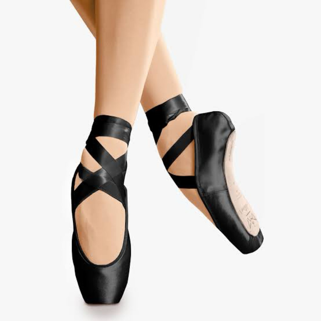 Jual sepatu balet pointe shoes black sepatu balet hitam | Shopee Indonesia