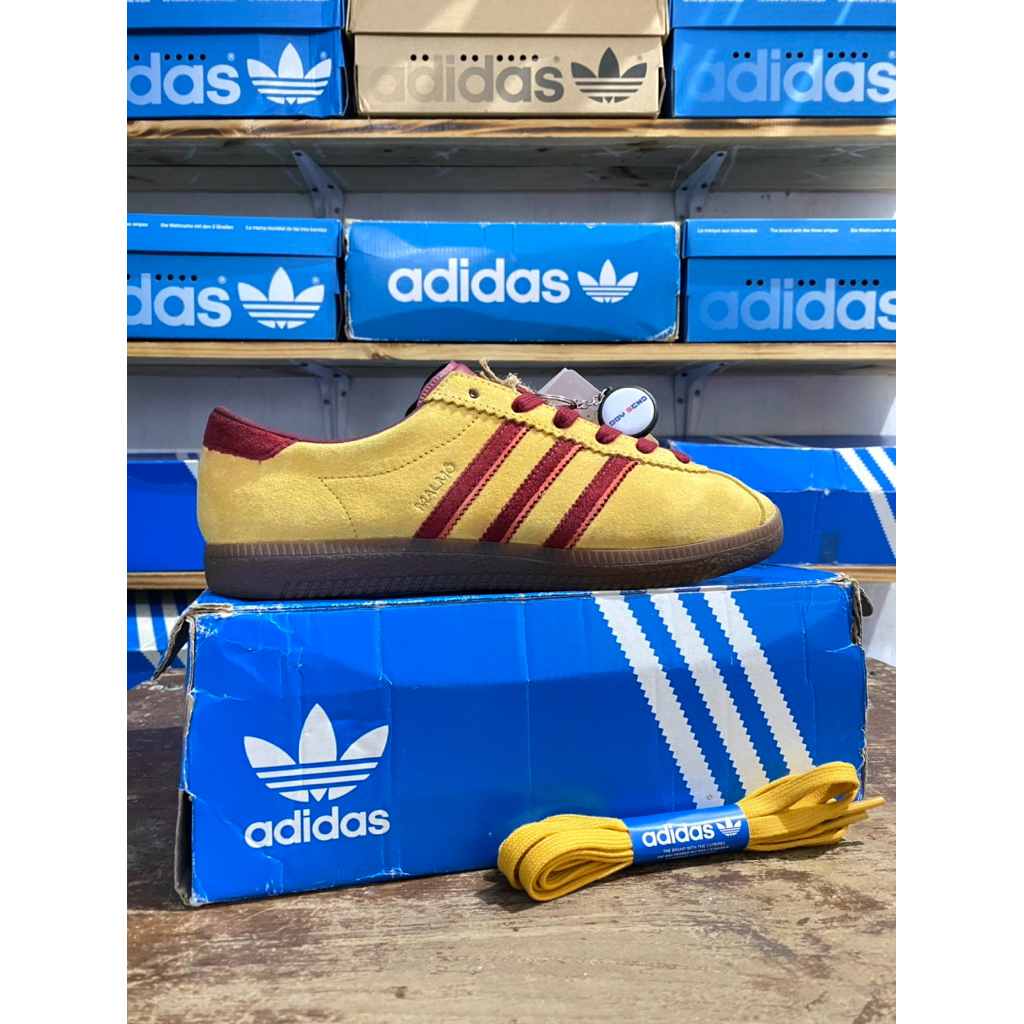 Jual Adidas Malmo Yellow and Red | Shopee Indonesia