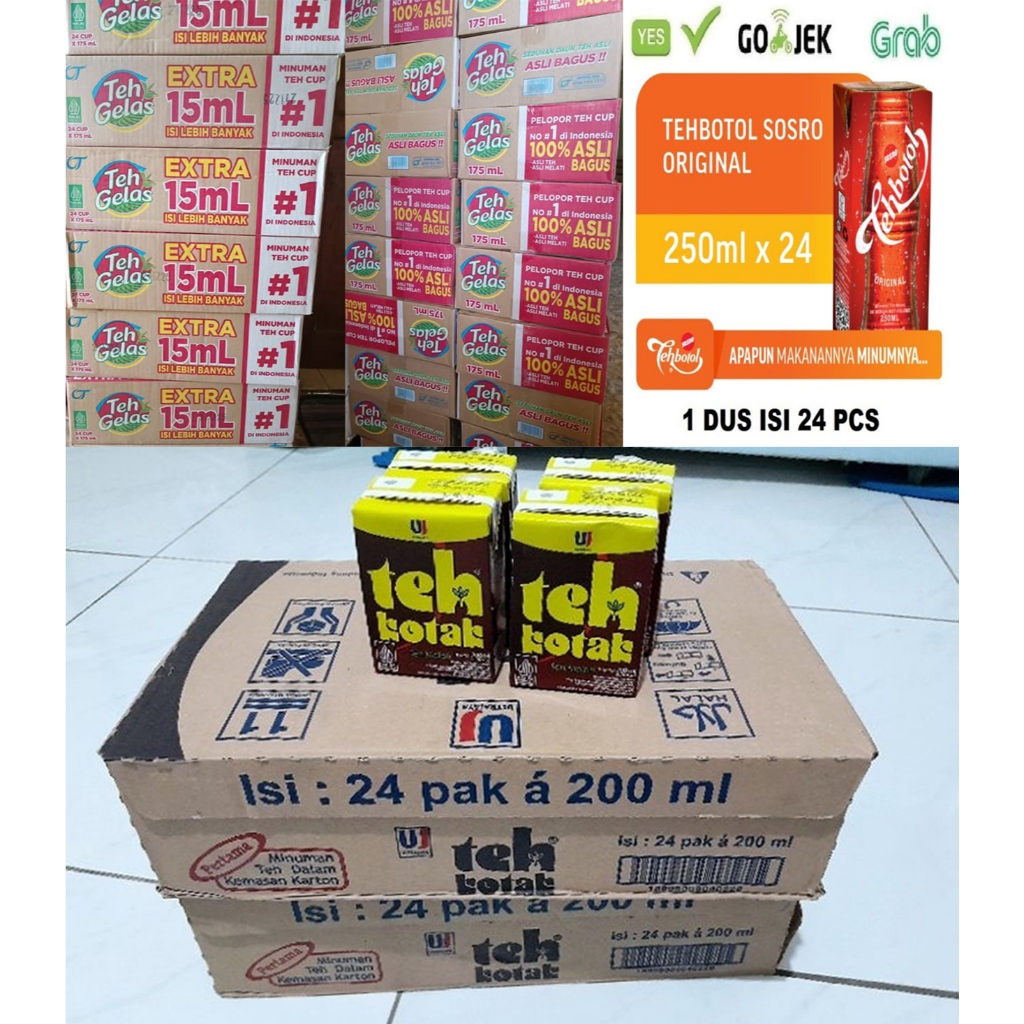 Jual x1 Karton Teh Gelas OT 175ml 175 mL | ULTRAJAYA Teh Kotak mini ...
