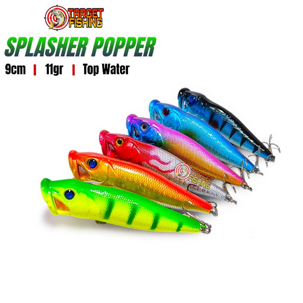 Jual Mini Popper SPLASHER 9cm 11gr - Umpan Casting Toman | Shopee Indonesia