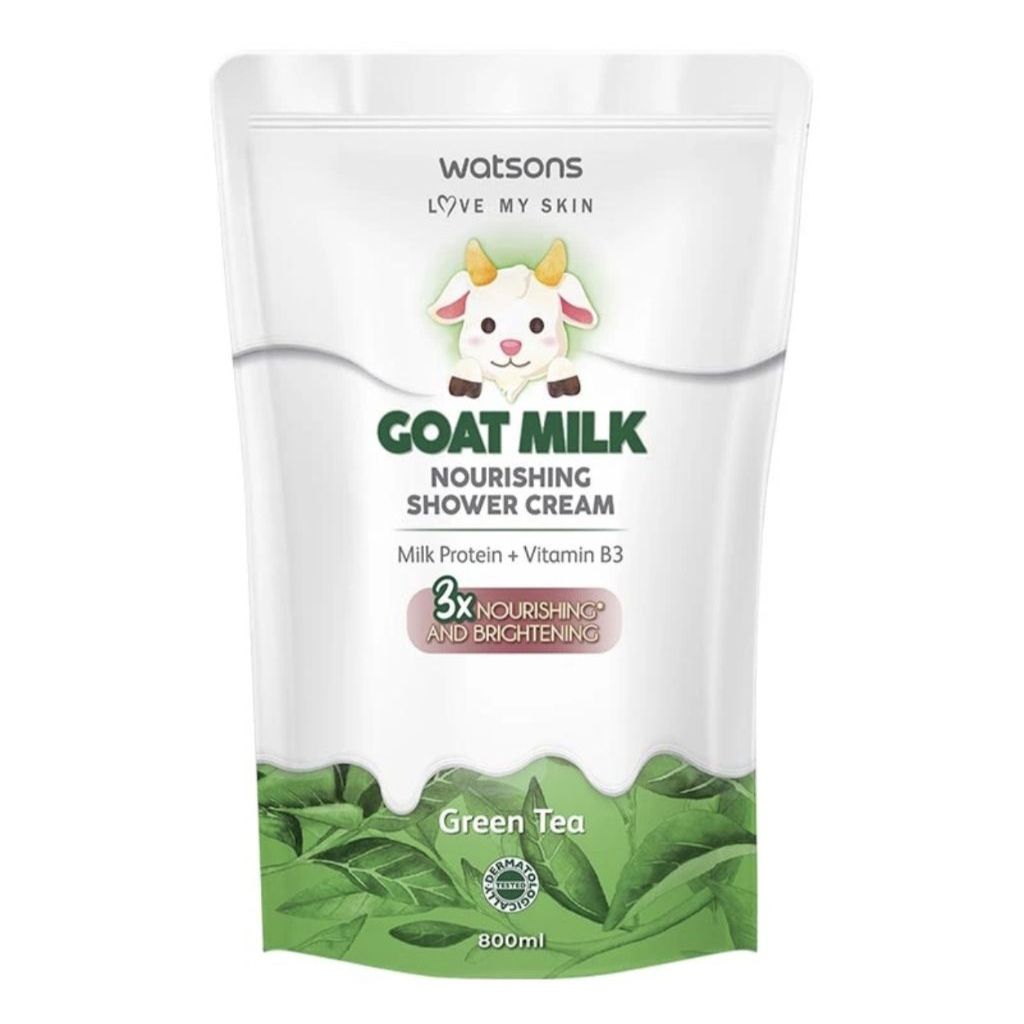 Jual Sabun mandi Watsons GOAT MILK GREEN TEA pouch 800 ml | Shopee ...