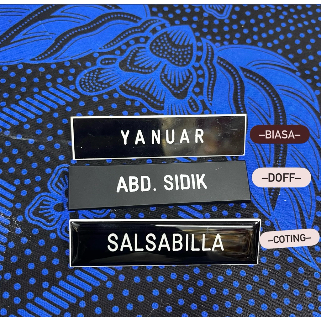 Jual Name tag/ Nama dada (custom) | Shopee Indonesia