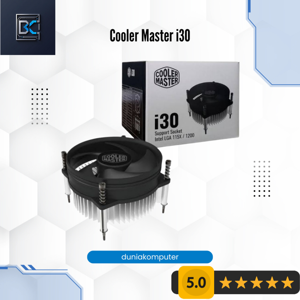 Jual Cooler Master i30 Fan Processor CPU Cooler Intel LGA 115X | Shopee ...