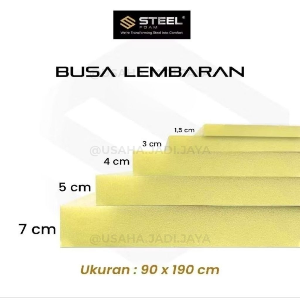 Jual BUSA KUNING 1CM, 2CM, 3CM, 4CM, 5CM UKURAN 90X190CM | Shopee Indonesia