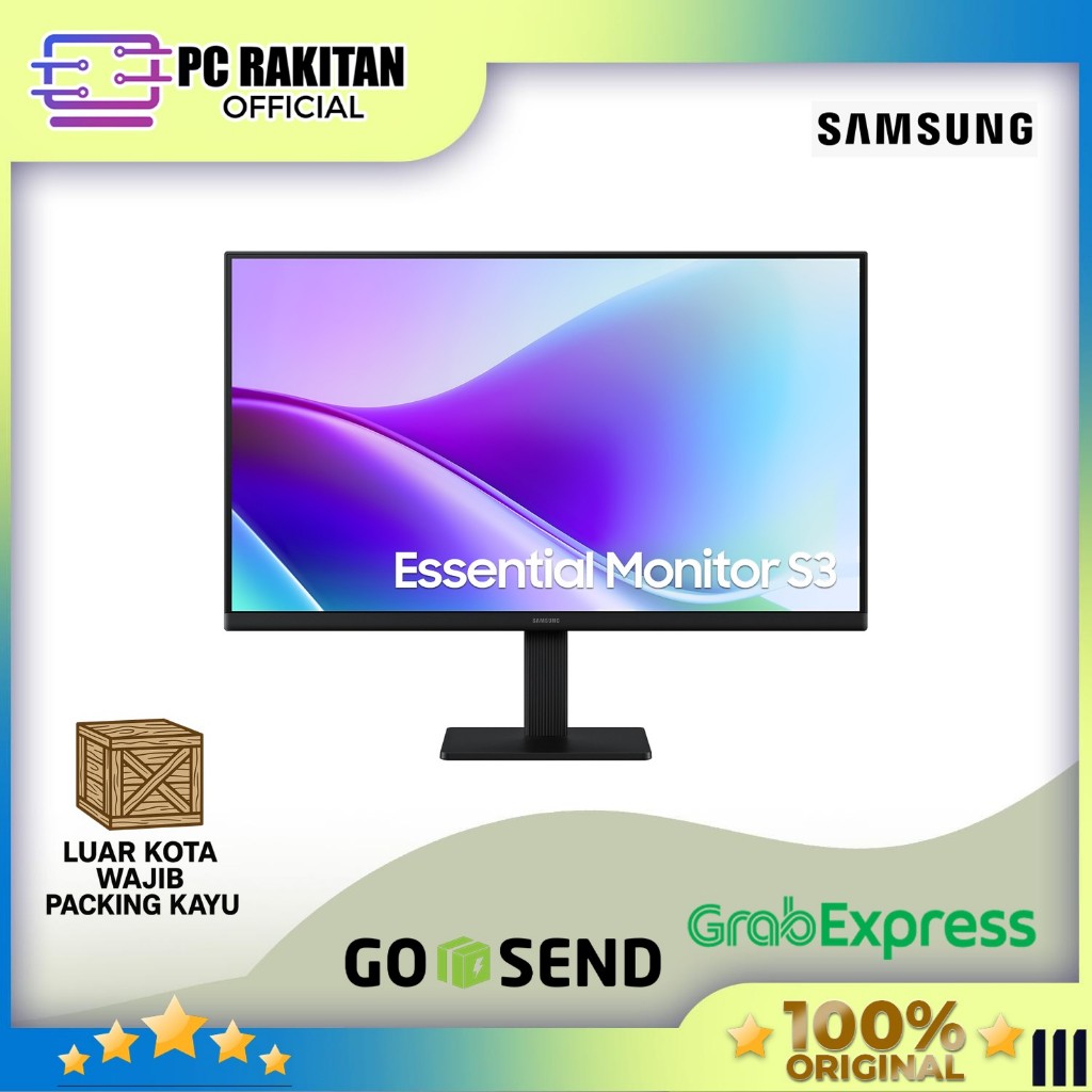 Jual SAMSUNG MONITOR 24 INCH ESSENTIAL LS24F320GA S3 S32GF IPS FHD ...