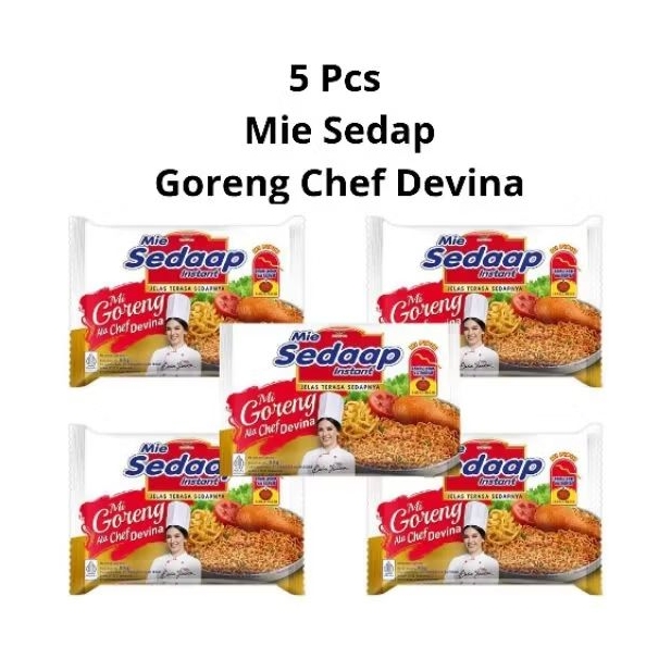 Jual 5Pcs Indomie Goreng Chef Devina | Shopee Indonesia