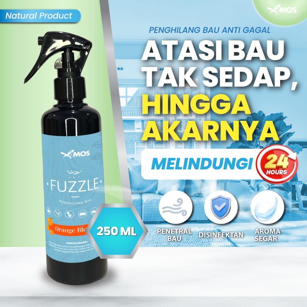 Jual XMOS Fuzzle 250 ML spray Penghilang dan Penetral Bau tak sedap ...