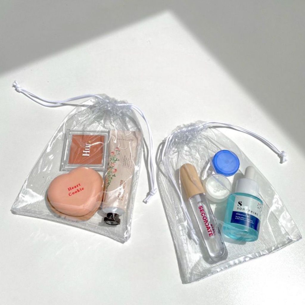Jual pouch mini transparan mini pouch koin simple | Shopee Indonesia