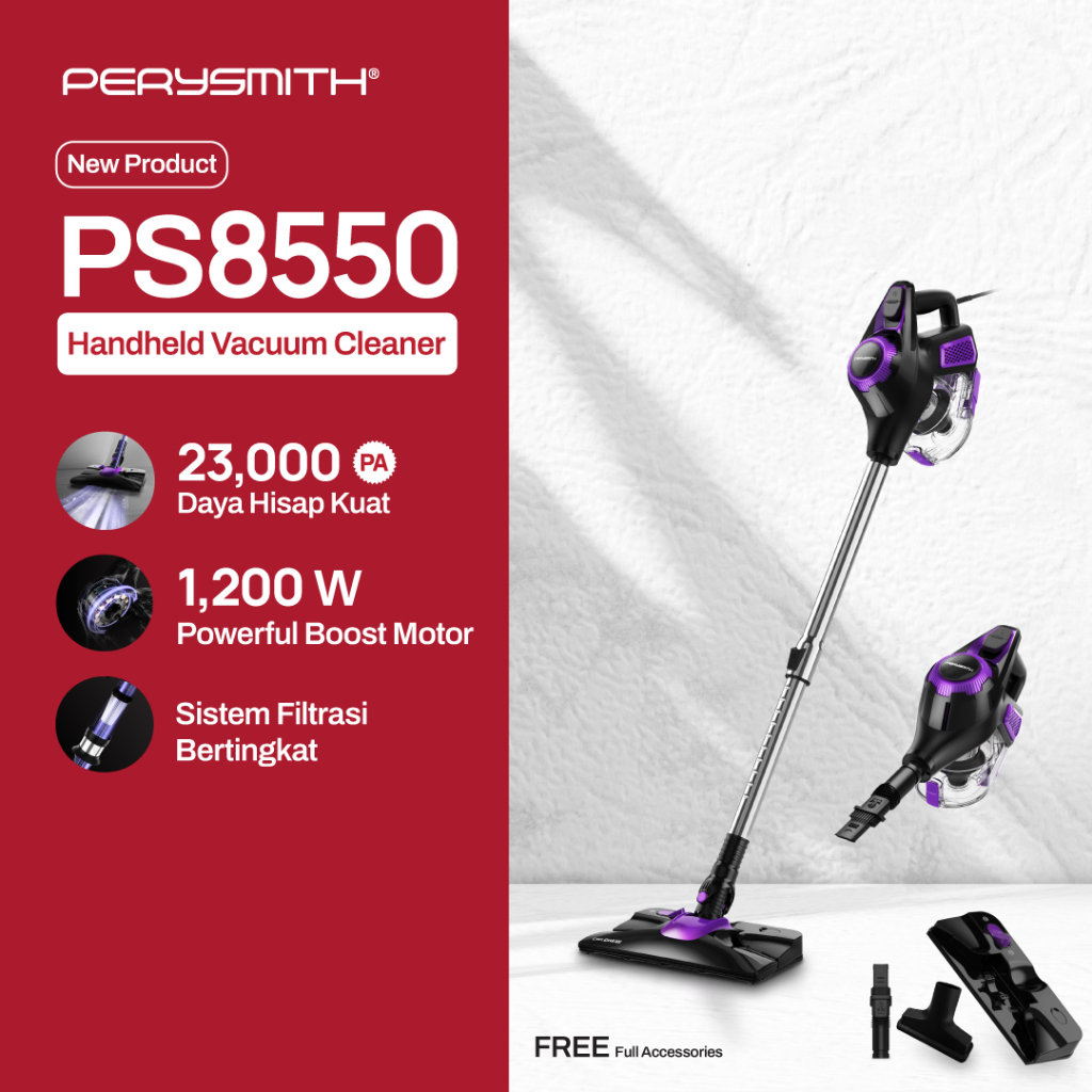 Jual PerySmith PS8550 23K PA Handheld Vacum Cleaner Home Penyedot Debu ...
