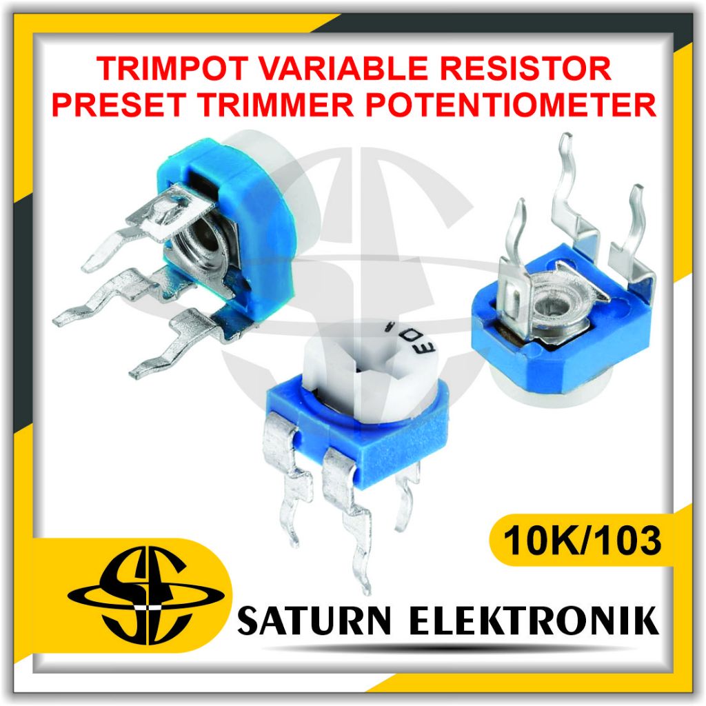 Jual VR 10K Variabel Resistor 103 Trimpot Trimmer 10K Ohm | Shopee ...
