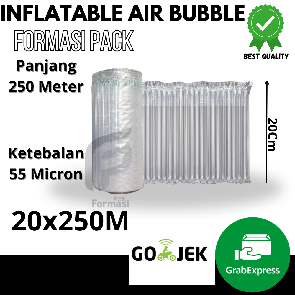 Jual INFLATABLE AIR BUBBLE 20cm X 250m Cushion Wrap Fo-Air / Bubble ...