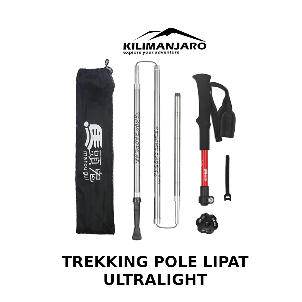 Jual Trekking Pole Lipat Ultralight - Tongkat Hiking - Tracking Pole ...
