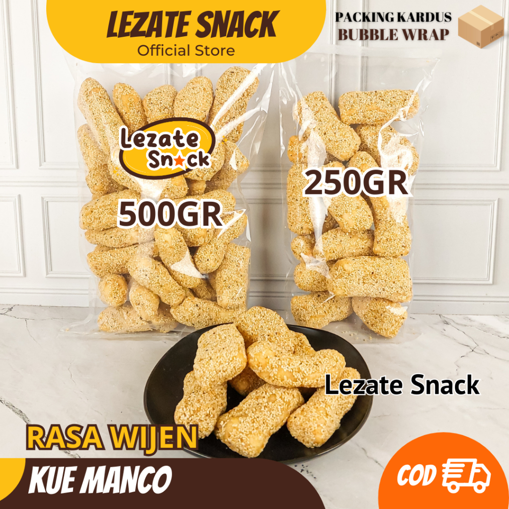 Jual Kue Mancho Wijen Jadul 500GR Murah Renyah Enak / Kue Manco Ketan ...