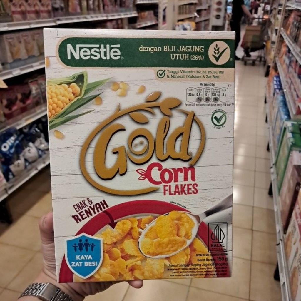 Jual Nestle Gold Corn Flakes Cereal 150 gr | Shopee Indonesia