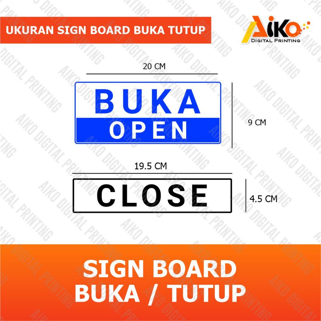 Jual SIGN BOARD BUKA TUTUP AKRILIK | AKRILIK OPEN CLOSE TOKO | PLAKAT ...