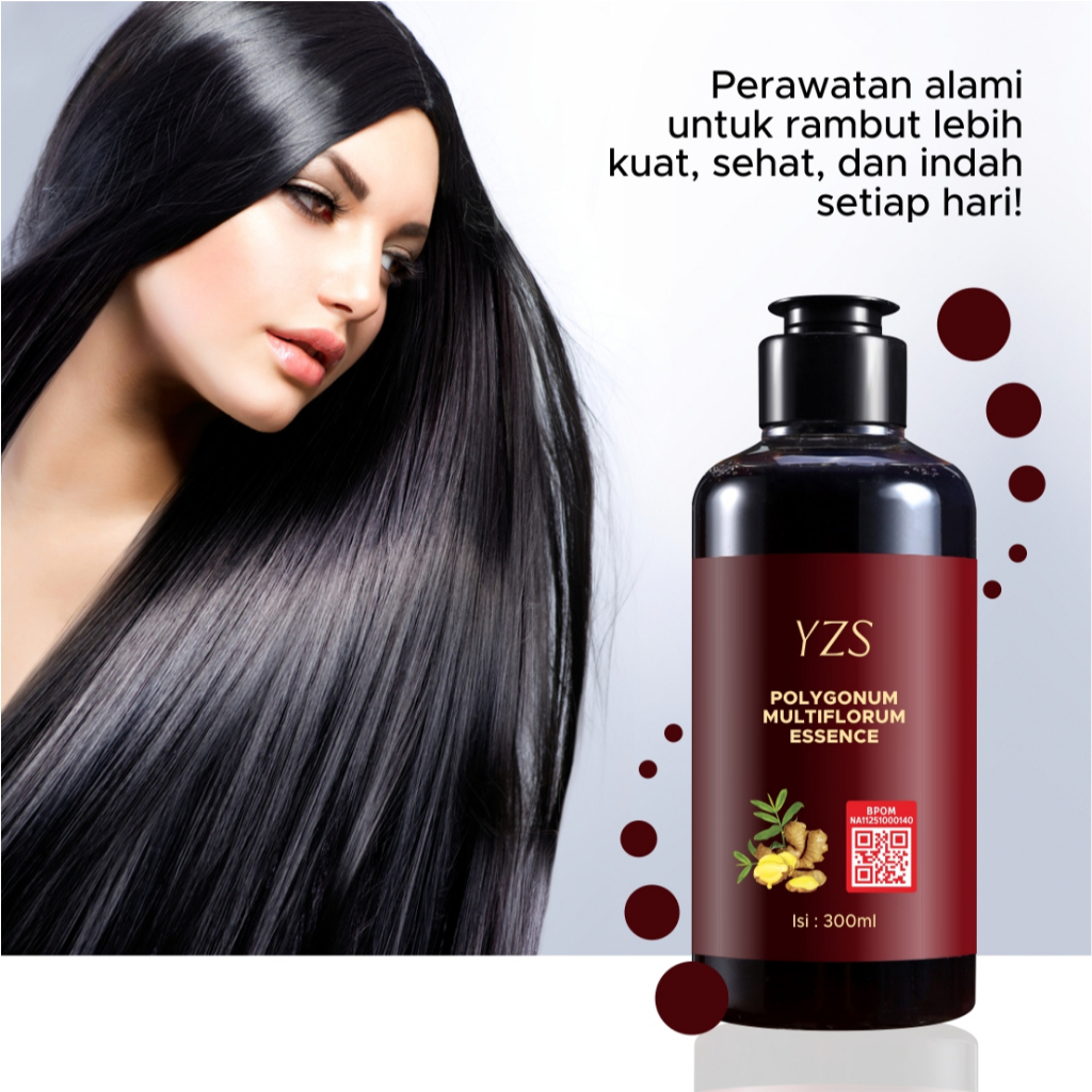 Jual YZS Poligonum Shampo Herbal Semir Rambut Penutup Uban Herbal Color ...